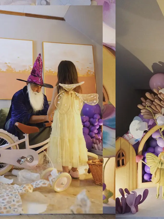 7 Potret Ulang Tahun Putri Raisa ke-4, Rayakan dengan Tema Fairies ...