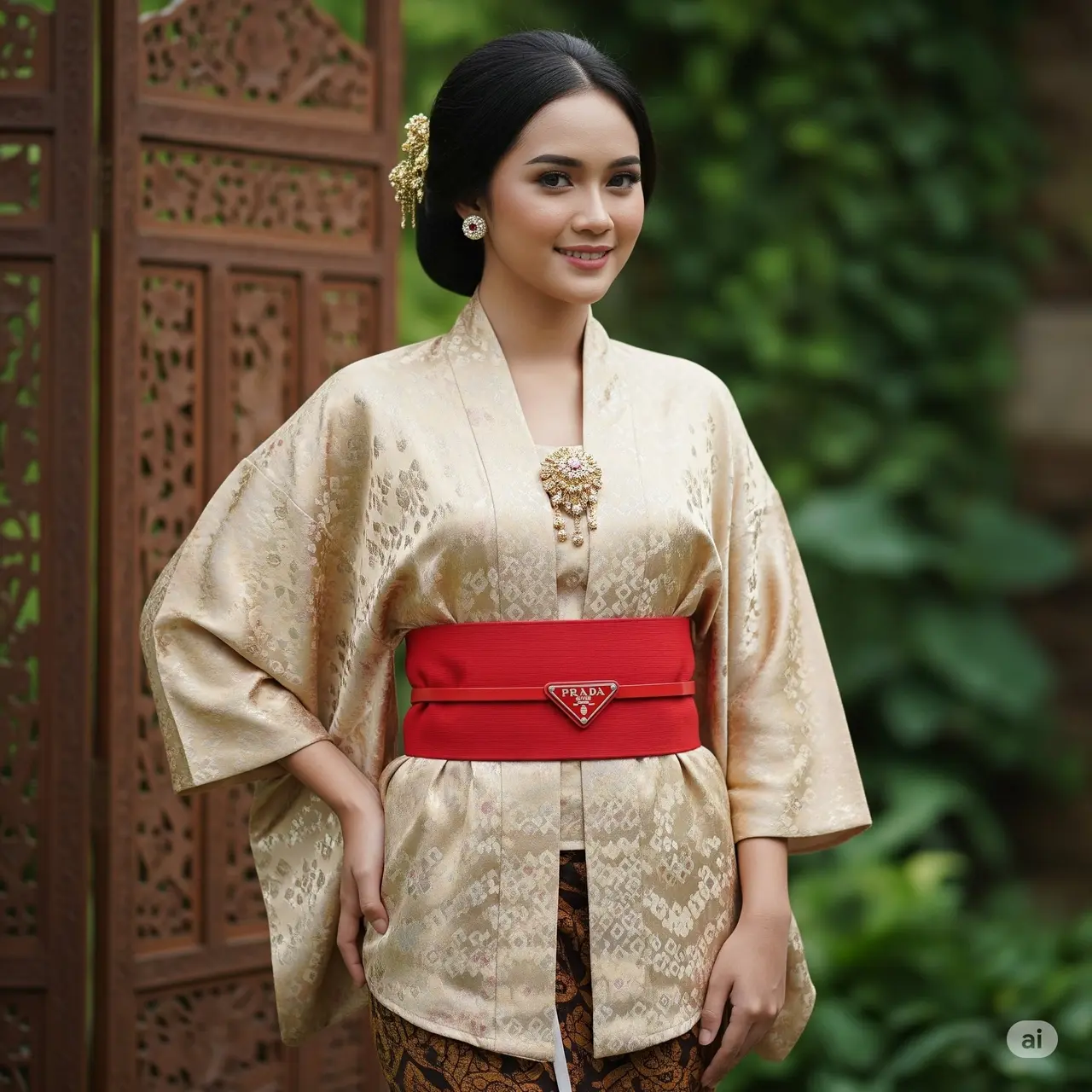 17 Model Kebaya Brokat Ikat Pinggang untuk Siluet Hourglass Sempurna ...