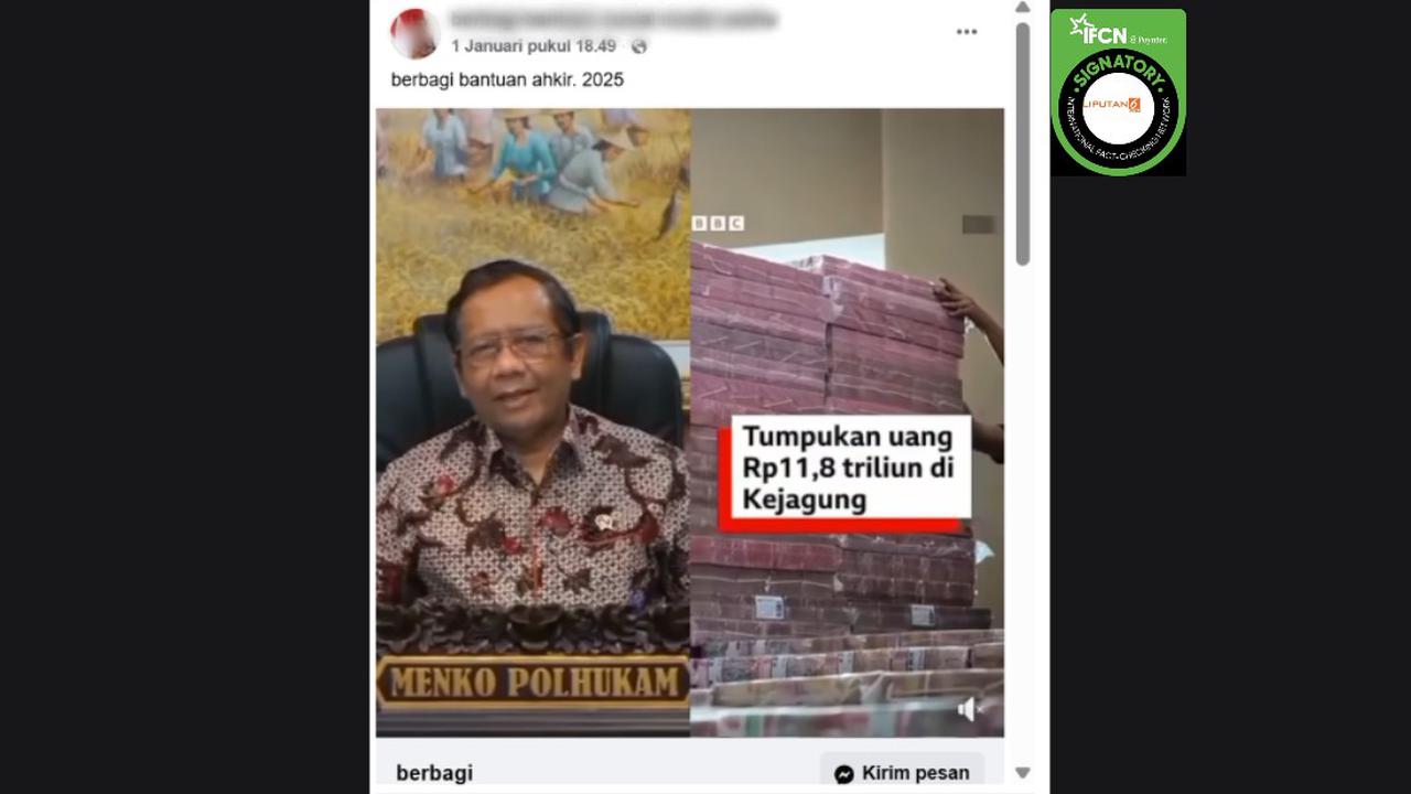 Cek Fakta: Hoaks Video Mahfud Md Bagikan Modal Usaha Rp 100 Juta ke 4 ...