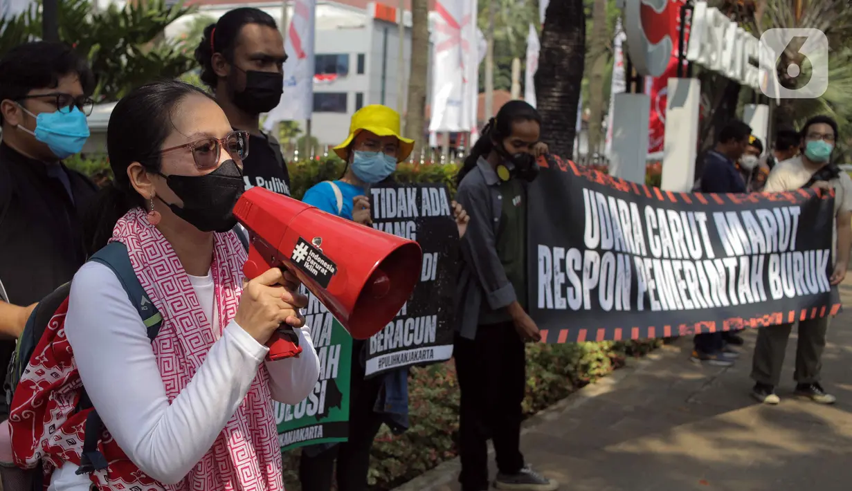 Aktivis Tuntut Pemerintah Segera Kendalikan Pencemaran Udara Jabodetabek hingga Bandung - Foto ...