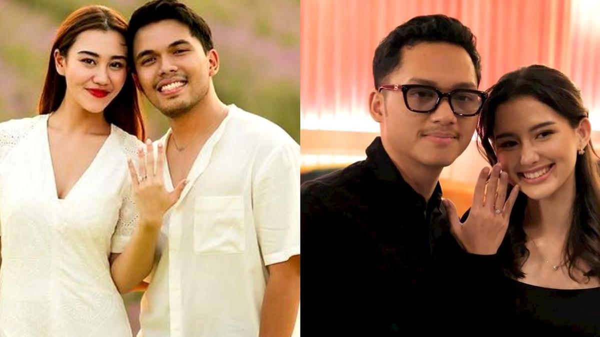 6 Adu Gaya Dua Calon Ipar Aurel Hermansyah, Aaliyah Massaid dan Sarah Menzel saat Dilamar ...