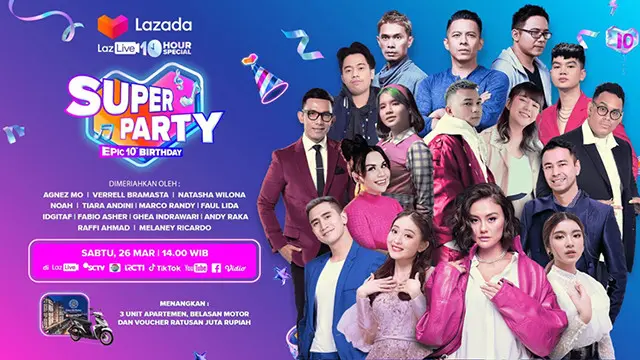 Keseruan Lazada Epic 10th Birthday, Bonus Dadakan up to Rp1 Juta dan ...