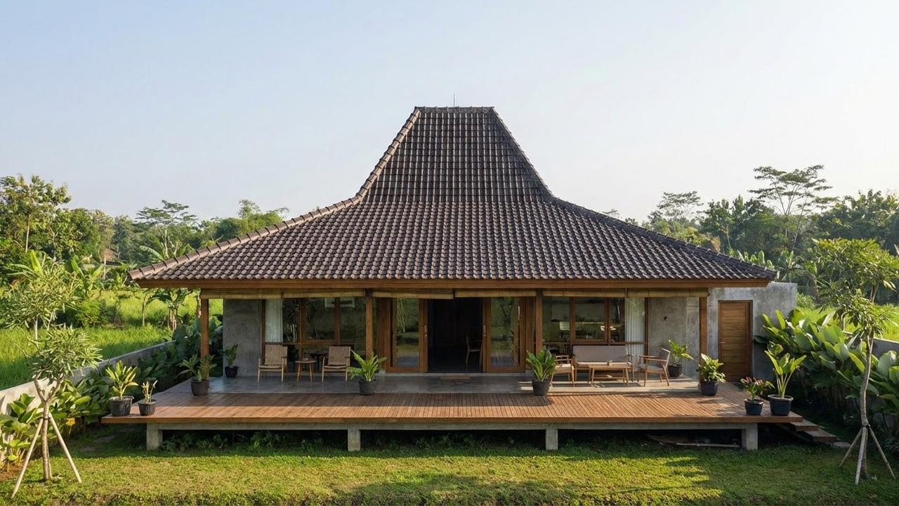 8 Desain Rumah Minimalis dengan Atap Limasan dan Teras Lebar, Jadikan ...
