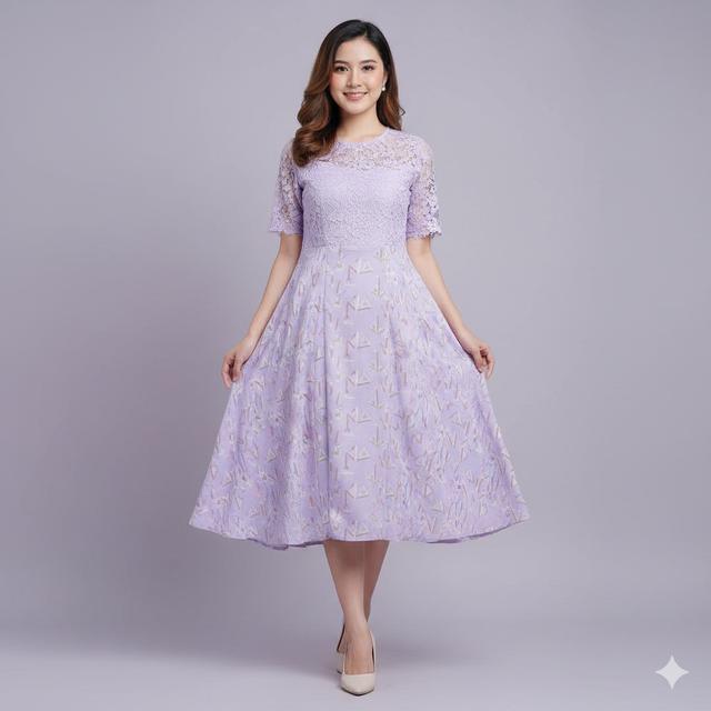 7 Model Dress Batik Lengan Pendek Motif Minimalis Warna Pastel yang ...