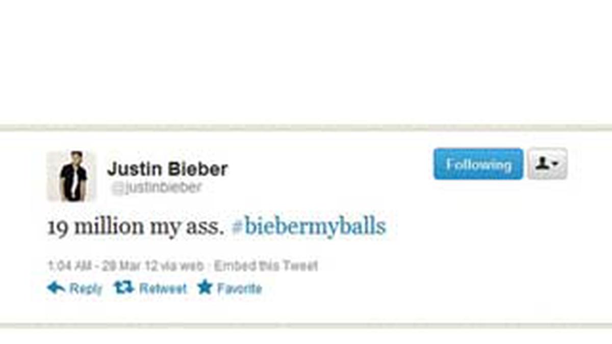 Twitter Justin Bieber Diretas - ShowBiz Liputan6.com