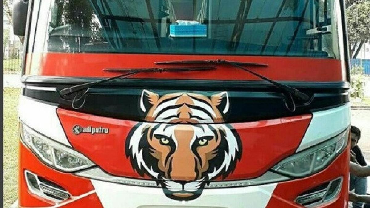 Persija Pakai Bus dengan Corak Baru Saat Hadapi Bali United