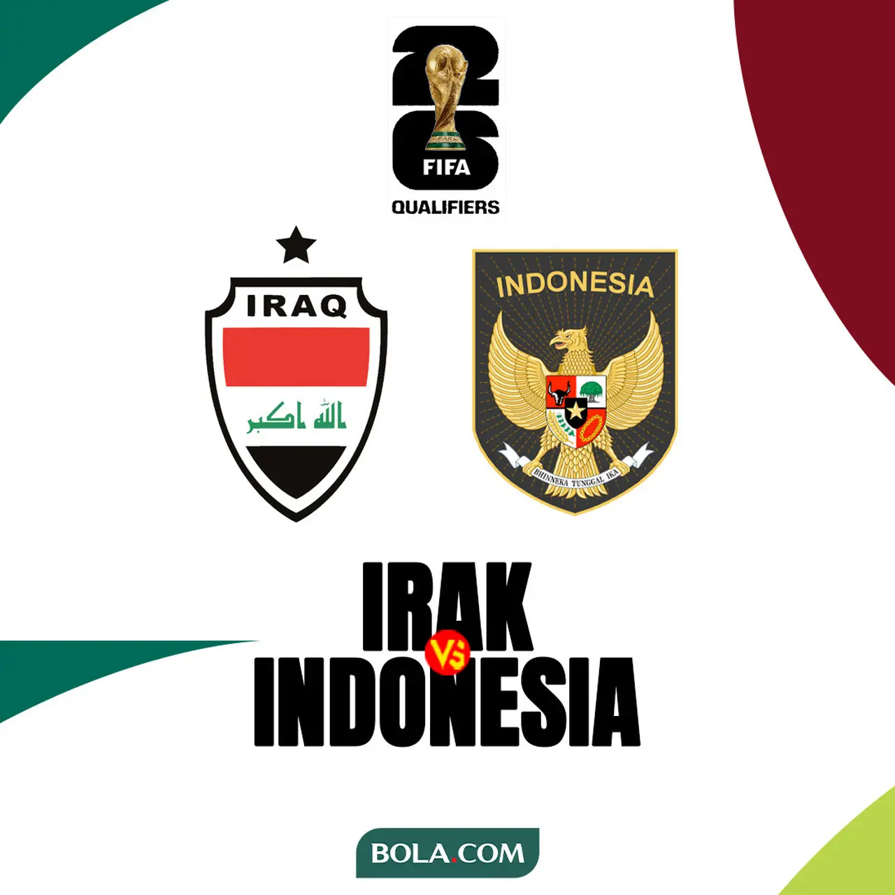Link Live Streaming Irak Vs Timnas Indonesia di Kualifikasi Piala Dunia 2026 - Indonesia Bola.com