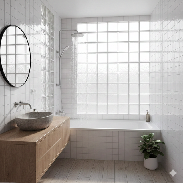 7 Gambar Glass Block Rumah Minimalis, Pencahayaan Alami dengan Sentuhan ...