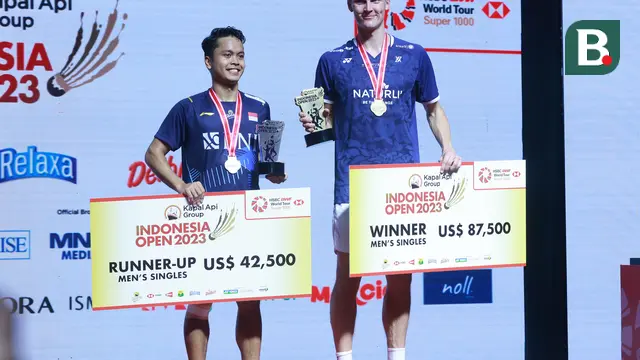 Hasil Lengkap Final Indonesia Open 2023: Anthony Ginting Ditekuk Viktor Axelsen - Ragam Bola.com