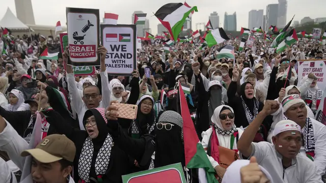 Deretan Potret Massa Lakukan Aksi Demo Dukung Palestina di Berbagai Negara - Citizen6 Liputan6.com