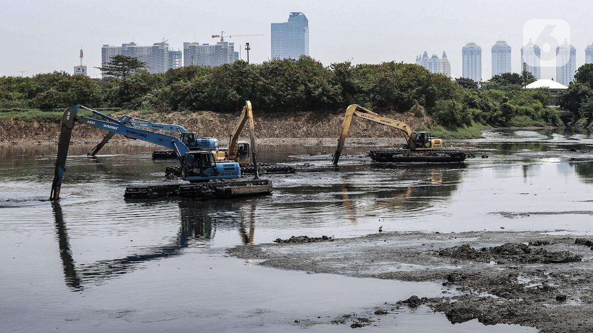 FOTO: Gerebek Lumpur Waduk Ria Rio - Foto Liputan6.com