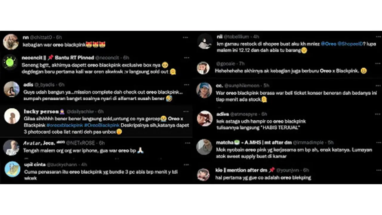 Gokil! Dalam Waktu 7 Menit, Special Bundle Pack #OREOBLACKPINK Sold Out ...