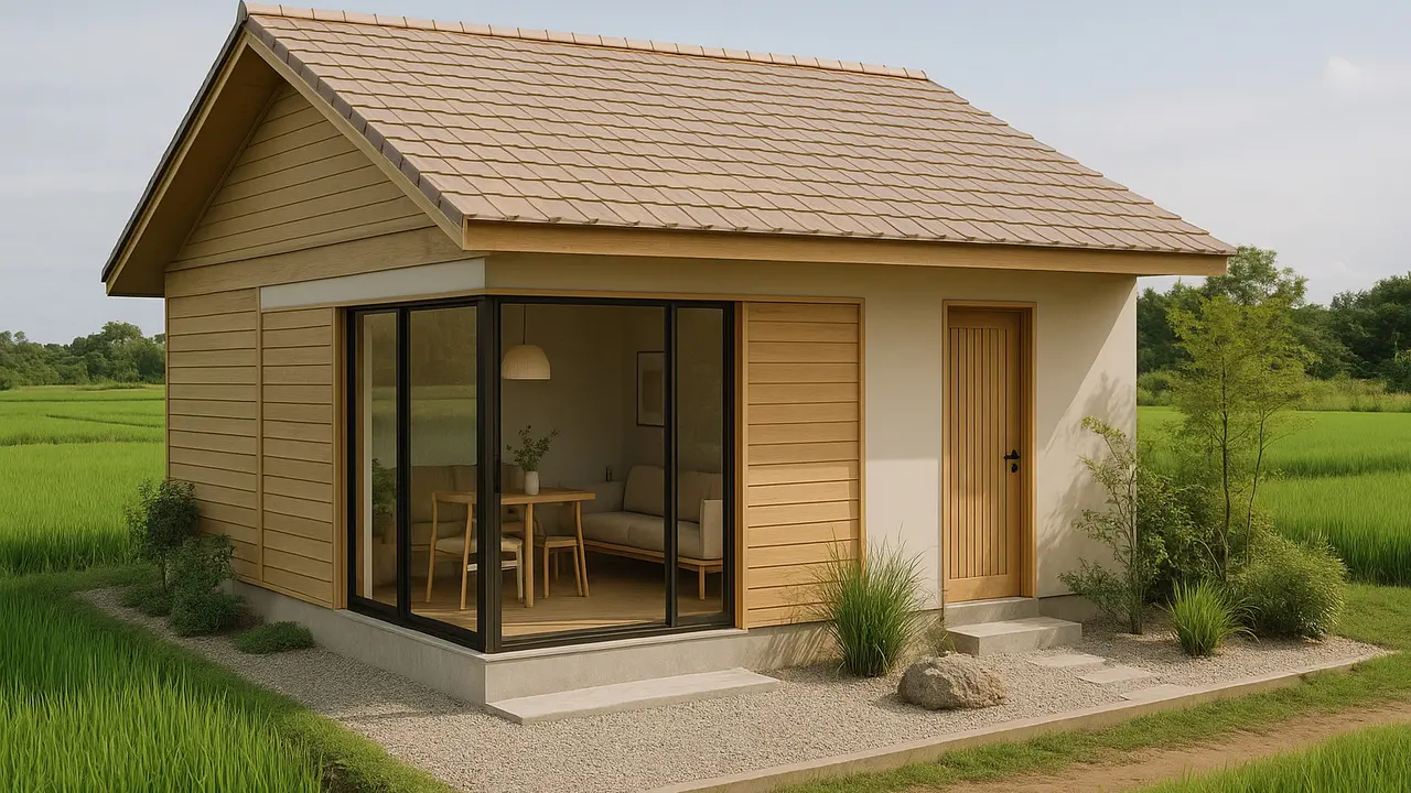 11 Gambar Rumah Sederhana Tepi Sawah yang Minimalis dan Cantik, Asri dan Menawan - Hot Liputan6.com