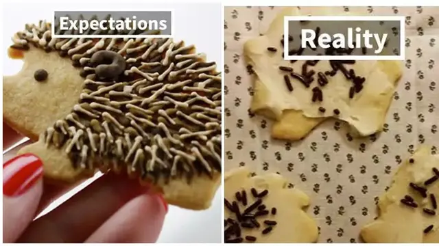 10 Ekspektasi vs Realita Saat Buat Kue Ini Bikin Senyum Tipis, Ngenes ...