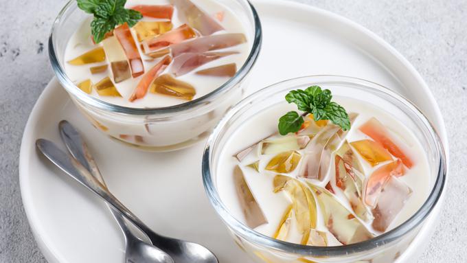 Resep Es Jelly Karamel Susu - Food Fimela.com