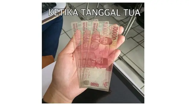 10 Meme Kocak Kondisi Akhir Bulan Ini Bikin Senyum Tipis - Hot Liputan6.com