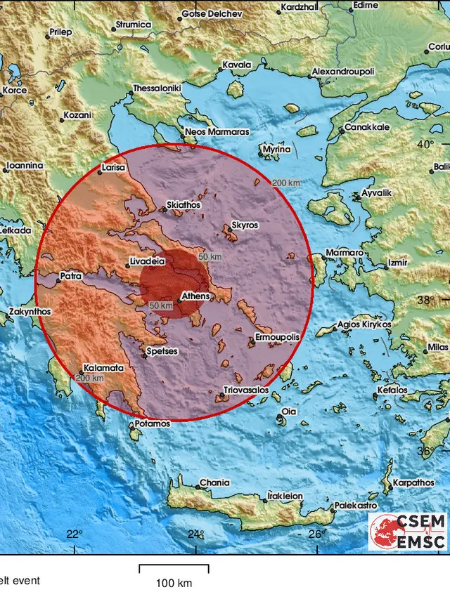 Magnitude 5.2 Earthquake Strikes Off Athens, New Details Revealed ...