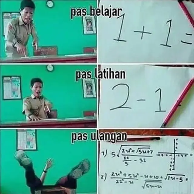 6 Meme Soal Ujian Lebih Sulit dari Tugas Harian Ini Kocak, Relate ...