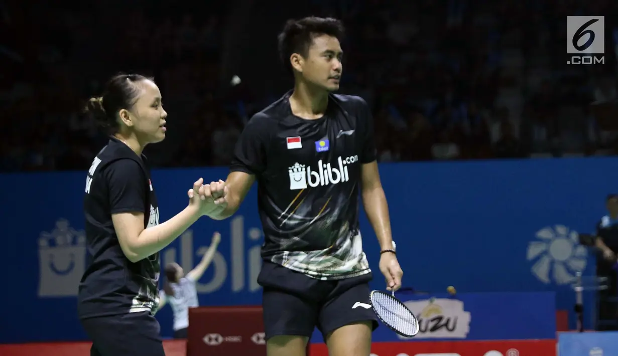 FOTO: Tontowi Ahmad/Winny Oktavina Menang Mudah Atas Pasangan India ...