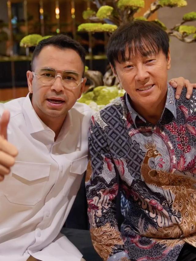 6 Potret Raffi Ahmad dan Shin Tae-Yong Resmikan STY Foundation, Cari ...