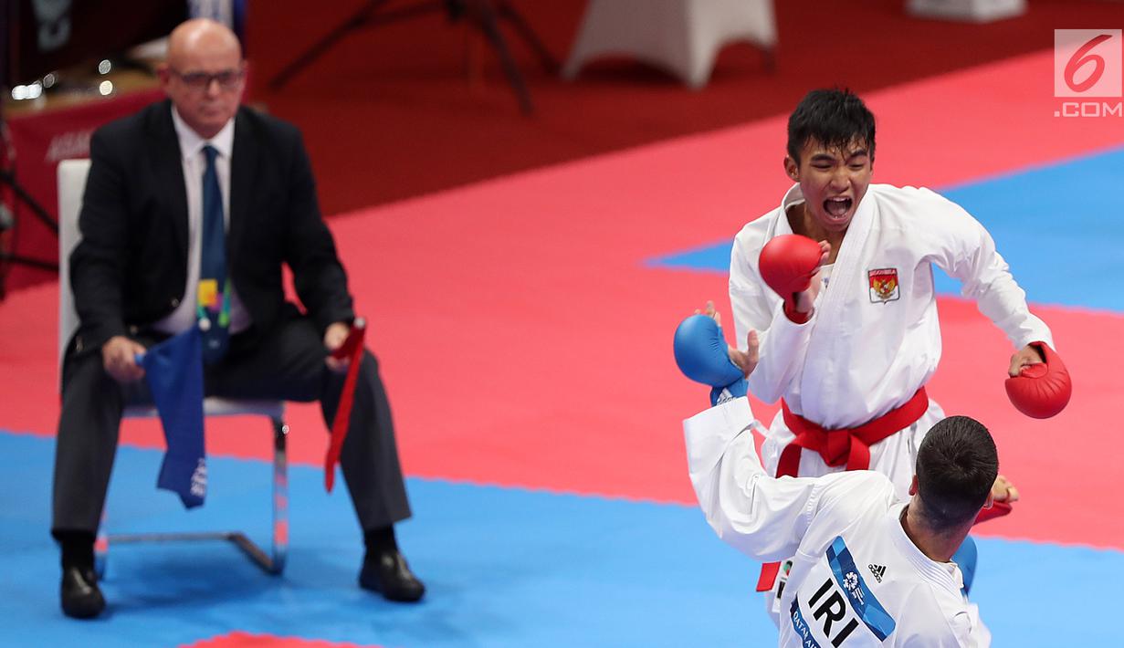 FOTO: Karateka Putra Indonesia Rifki Ardiansyah Sumbang Emas ke-11 ...