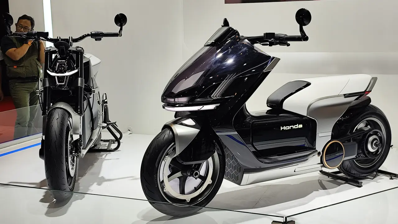 Motor Listrik Bergaya Sport Pertama AHM, EV Fun Concept dan EV Urban Concept Mejeng di IIMS 2025 ...