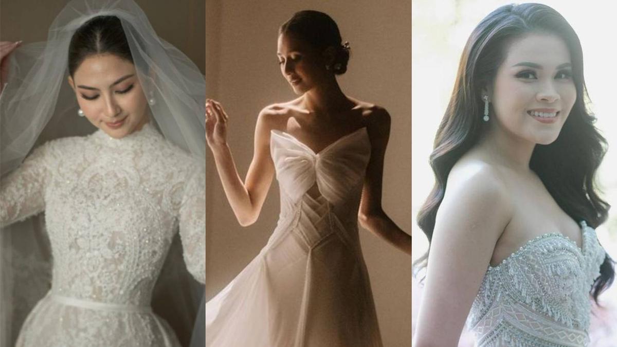 8 Tren Gaun Pengantin Bersiluet Timeless Para Public Figure, Jessica ...
