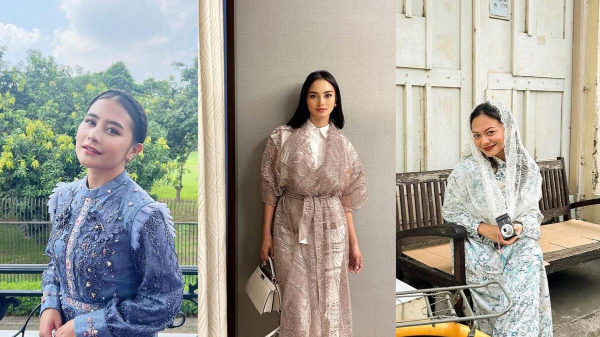 Pancarkan Kecantikan di Hari Raya, 7 Potret Busana Lebaran Artis Tanah ...