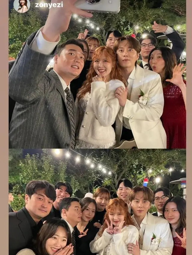 6 Potret Pernikahan HyunA dan Yong Jun Hyung, Senyumnya Merekah Saat ...