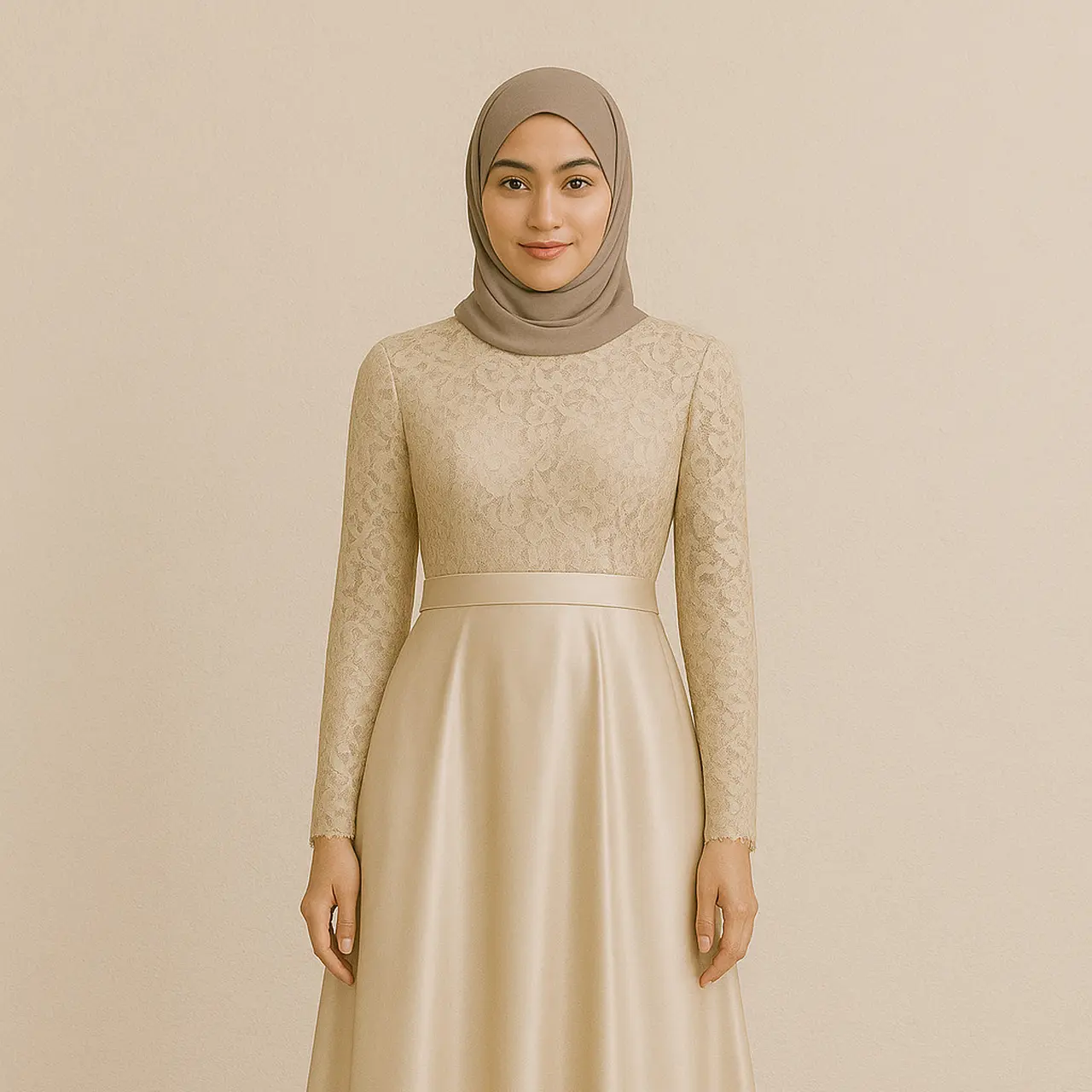 8 Model Gamis Brokat Simple Elegan yang Wajib Anda Miliki di 2025 - Hot ...