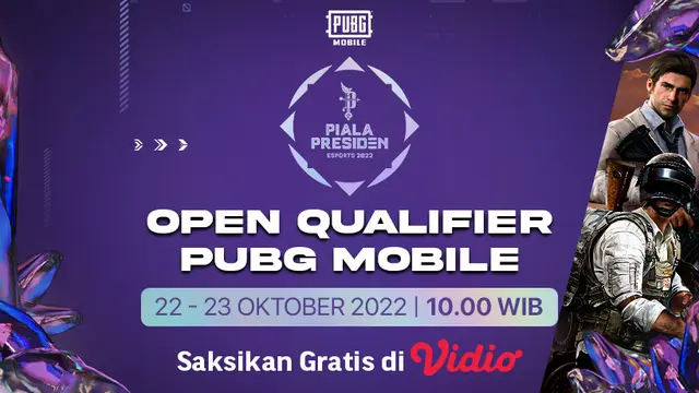 GRATIS! Saksikan Live Streaming Kualifikasi Terbuka PUBG Mobile Piala Presiden eSports 22-23 ...