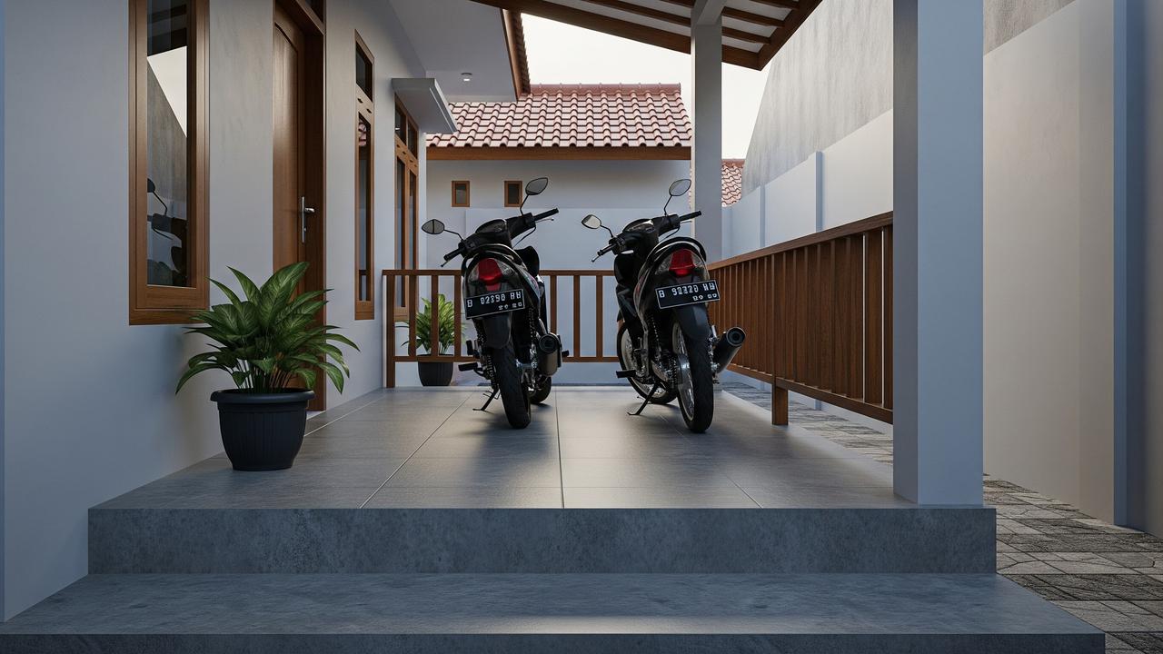 7 Desain Teras Rumah Sempit Tapi Tetap Muat 2 Motor, Estetik di Lahan ...