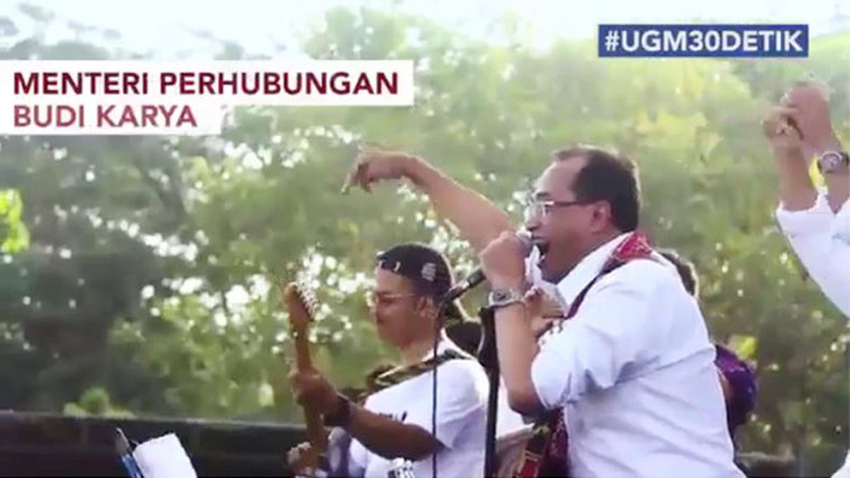 Aksi Nyentrik 3 Menteri Jokowi Ngeband Sambut Maba UGM - Citizen6 ...