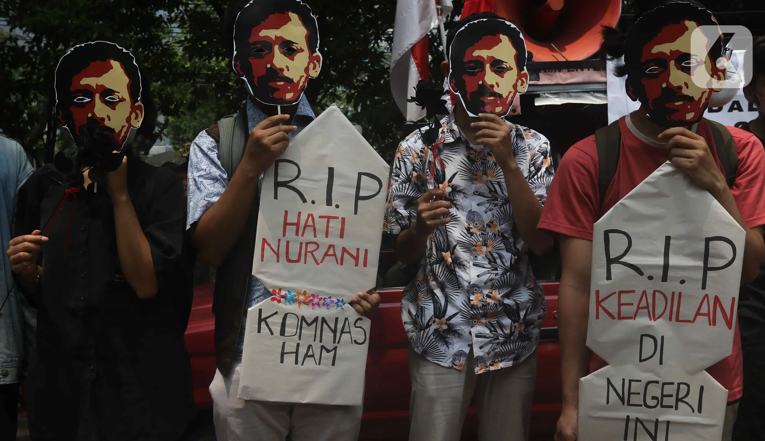 Aksi Peringatan 18 Tahun Kematian Munir - Foto Liputan6.com