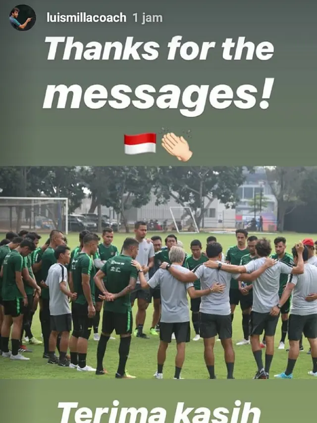 Luis Milla Balas Pesan-Pesan Menyentuh Suporter Timnas Indonesia - Bola ...