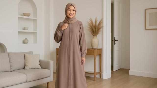 7 Model Gamis Abaya Remaja Terbaru agar Terlihat Muda dan Stylish