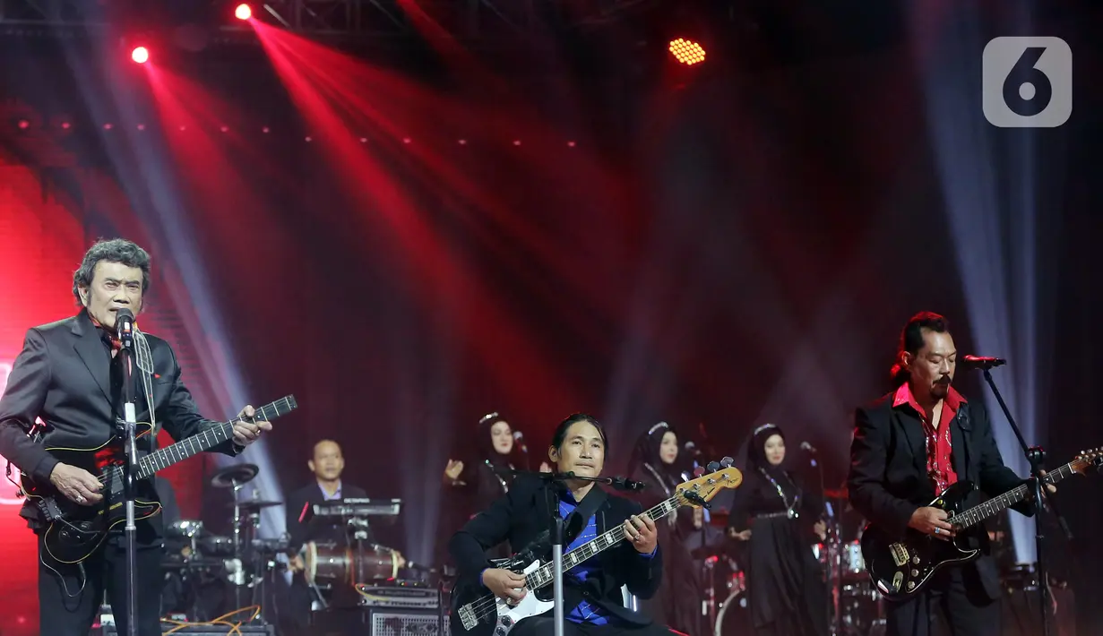 Rhoma Irama Cover Lagu BTS dan Duet Bareng Ridwan Kamil Serta Sandiaga Uno di HUT ke-28 Indosiar ...