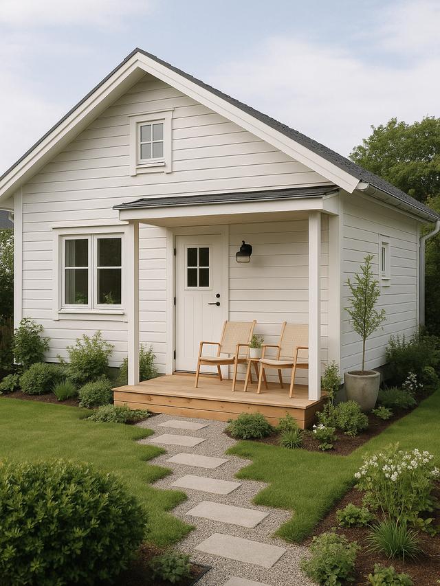 8 Model Rumah Sederhana dengan Teras dan Taman Mini ala Pinterest yang ...