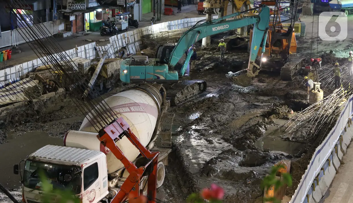 FOTO: Masa PSBB, Pembangunan Underpass Senen Extension Tetap Berjalan ...