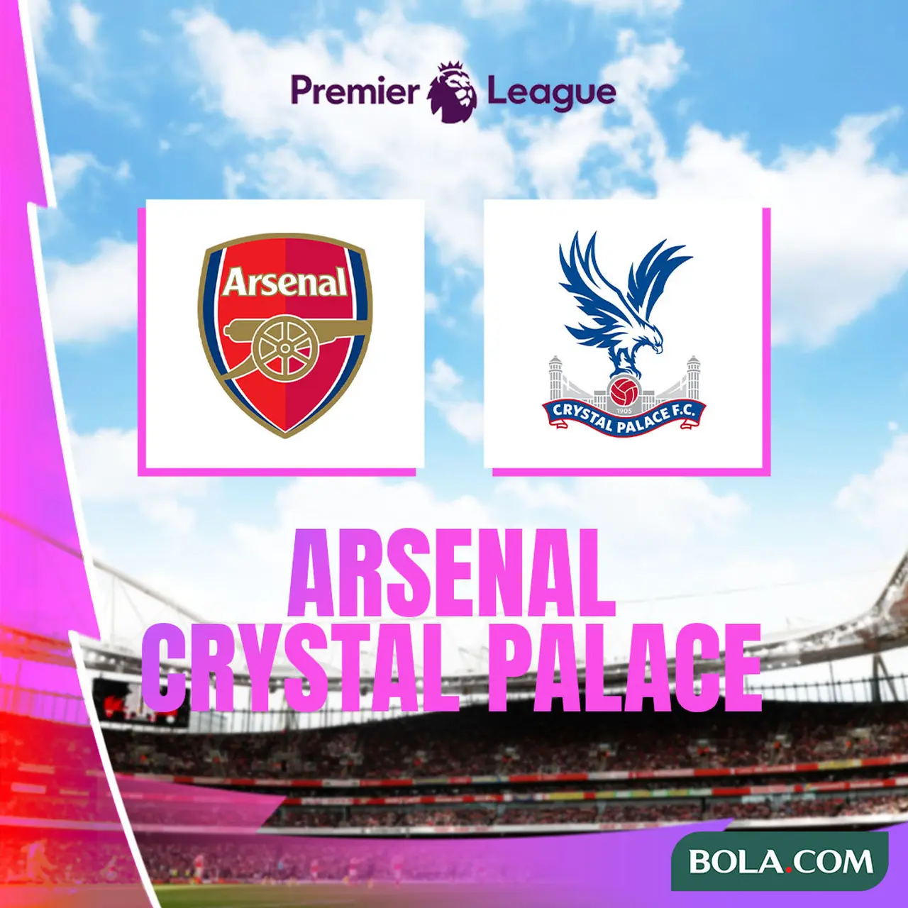 Link Live Streaming Liga Inggris: Arsenal Vs Crystal Palace - Inggris Bola.com