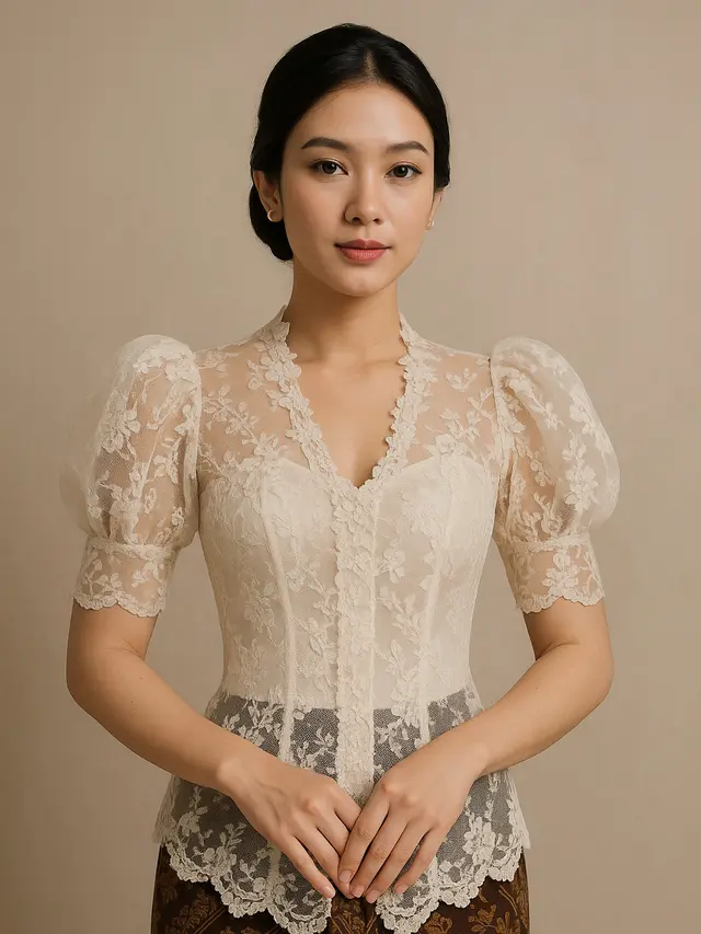 8 Model Kebaya Lengan Puff, Pilihan Anak Puan Maharani Bisa Jadi ...