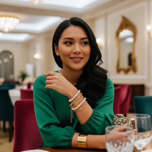 7 Gelang Emas Model Tumpuk Terbaru 2025 Elegan, Bikin Gaya Naik Kelas ...