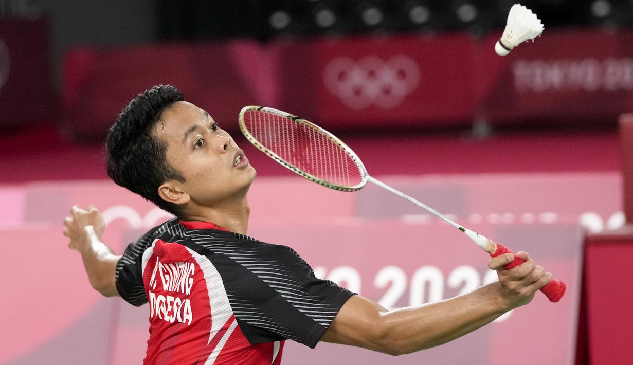 Foto: Anthony Sinisuka Ginting ke Semifinal Olimpiade Tokyo 2020 usai ...