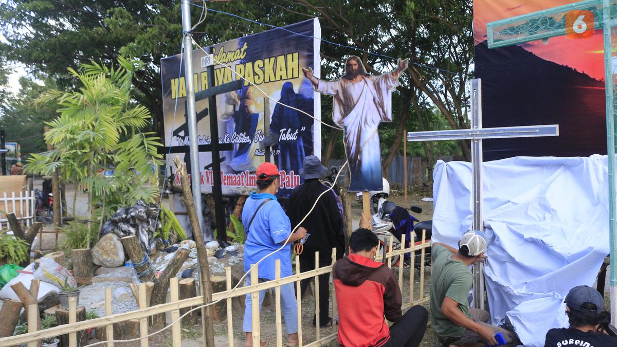 Tapak Tilas Pengorbanan Yesus dalam Lomba Taman Paskah di Kota Palu