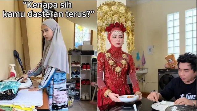 6 Potret Wanita Ikut Tren 'Kenapa di Rumah Dasteran Mulu', Perubahannya Totalitas - Hot Liputan6.com