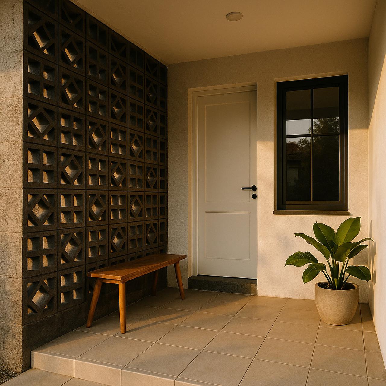 9 Model Teras Dinding Roster Minimalis Terbaru 2025, Inspirasi Estetik ...