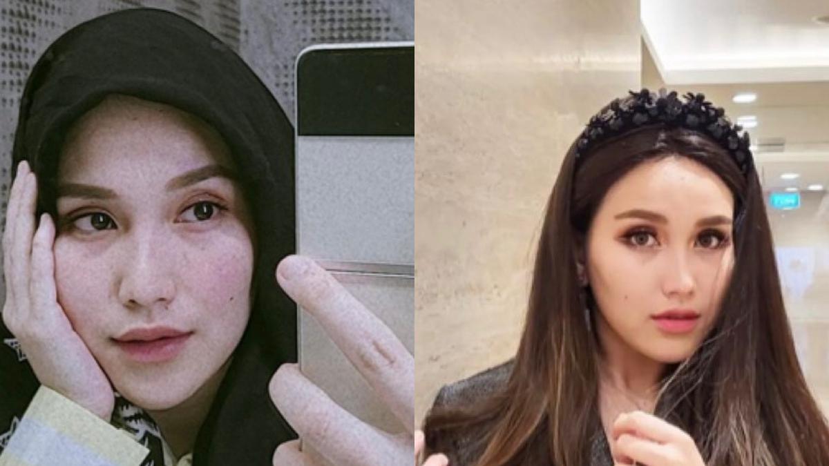 7 Potret Tampilan Ayu Ting Ting Setelah Pulang Umrah, dari Berhijab Hingga Disebut Mirip Eonni ...