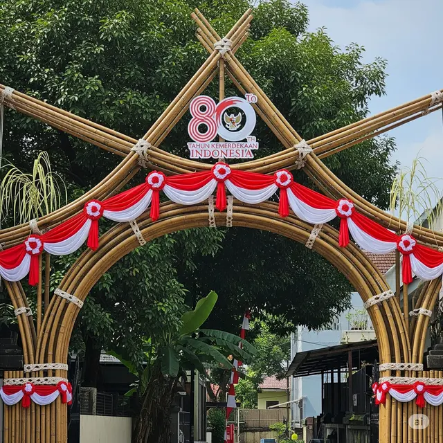 7 Inspirasi Dekorasi Gapura HUT RI 80 Unik dan Kreatif, Tumbuhkan Semangat Persatuan - Hot ...