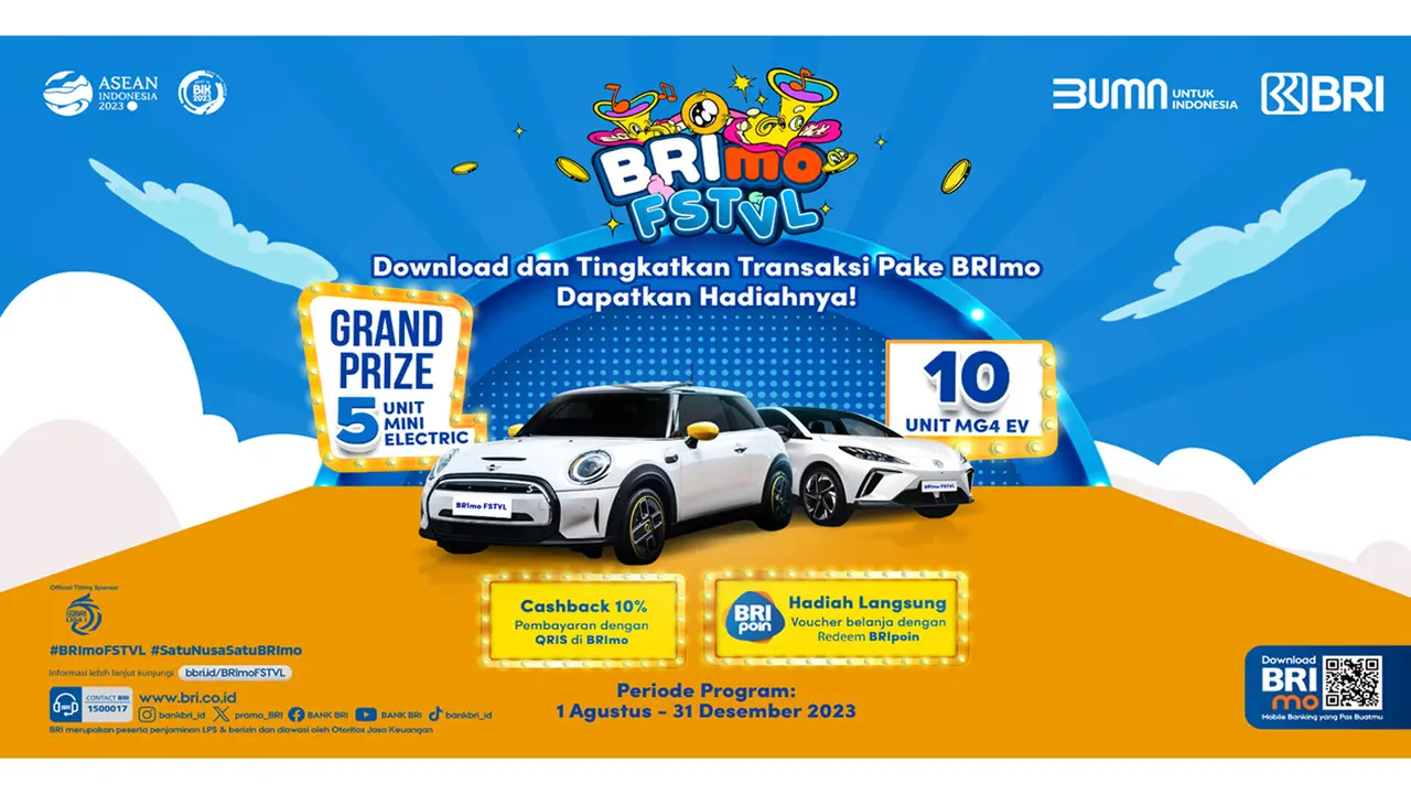 BRImo FSTVL 2023 Bergelimang Hadiah Menarik, Kumpulkan Poin dan Tukar Kupon Undian! - Bisnis ...