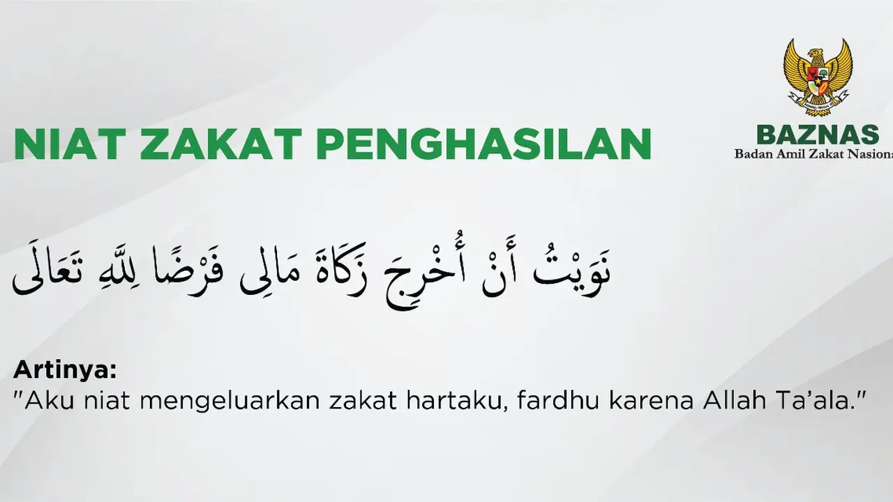 Cara Menghitung Zakat Penghasilan, Contoh dan Lafal Niat Beserta ...